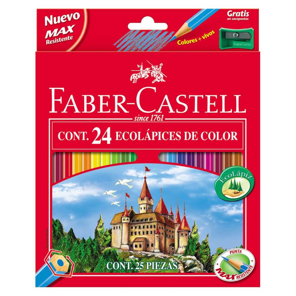 Caja de lápices de colores Faber-Castell. (12/24 Colores) – Papelería ...